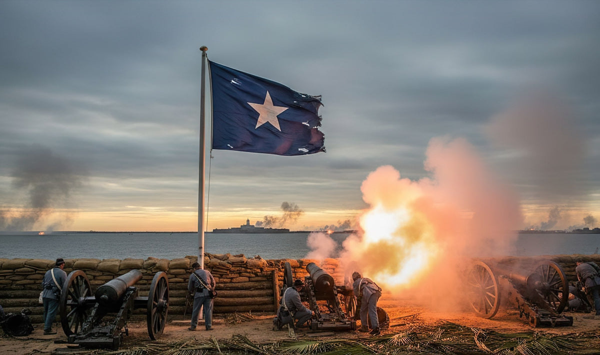 Bonnie Blue Flag (1861): Unofficial Banner of the Confederate States ...