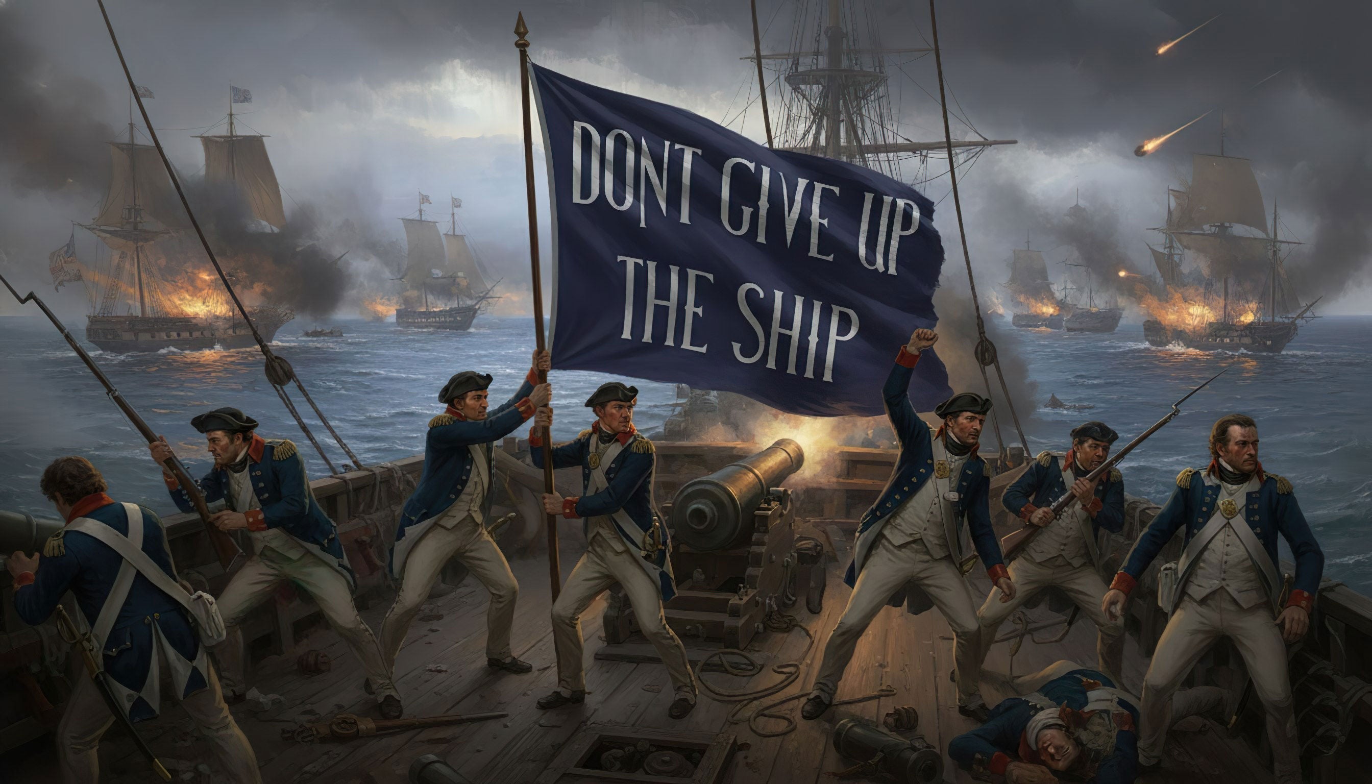Commodore Perry Flag (1813): History of "Don't Give Up The Ship" Banne ...