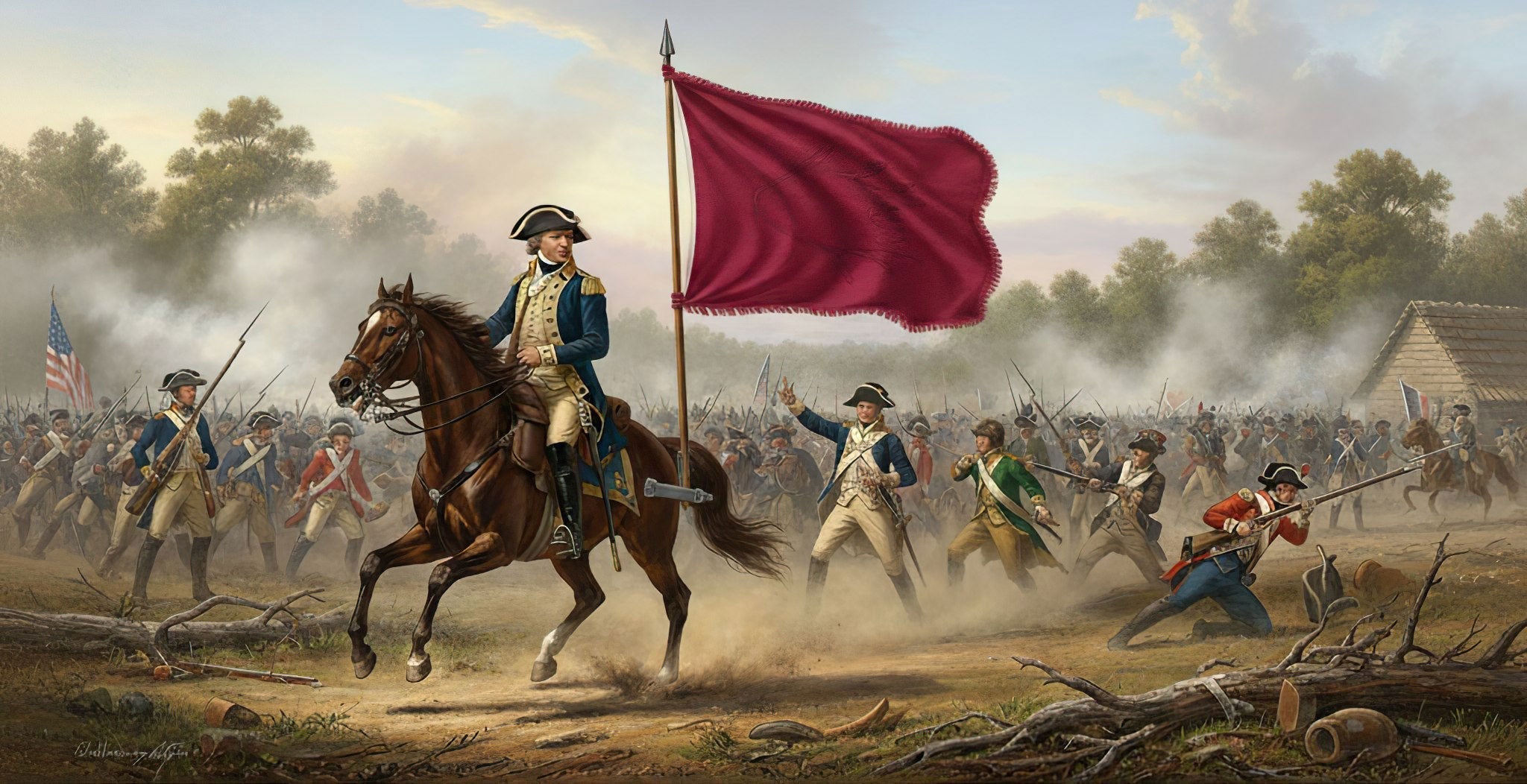 Eutaw Flag (1780): History of the Crimson Revolutionary War Banner ...