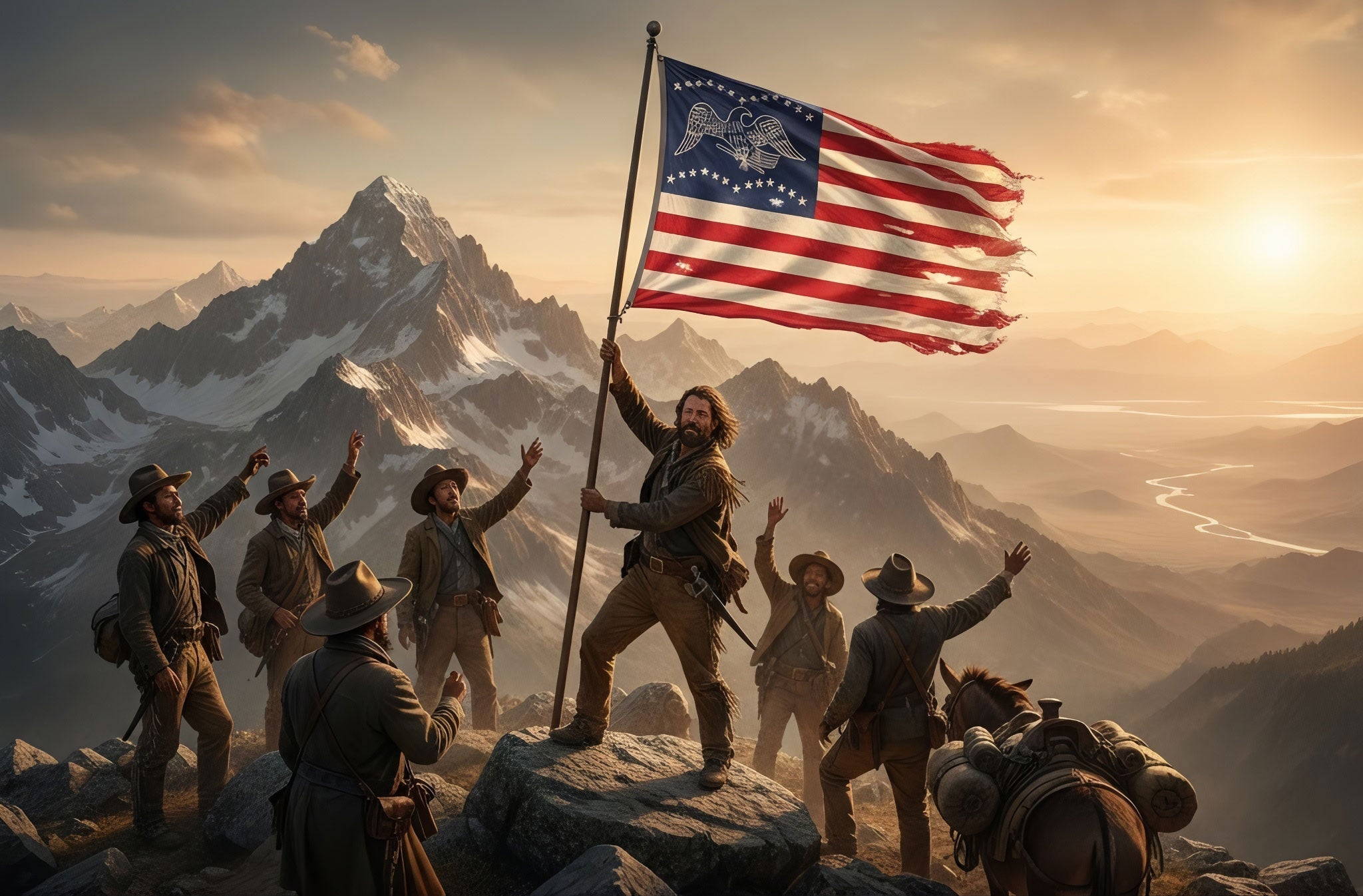 General Fremont Flag (1841): History of the Rocky Mountain Eagle – USA ...