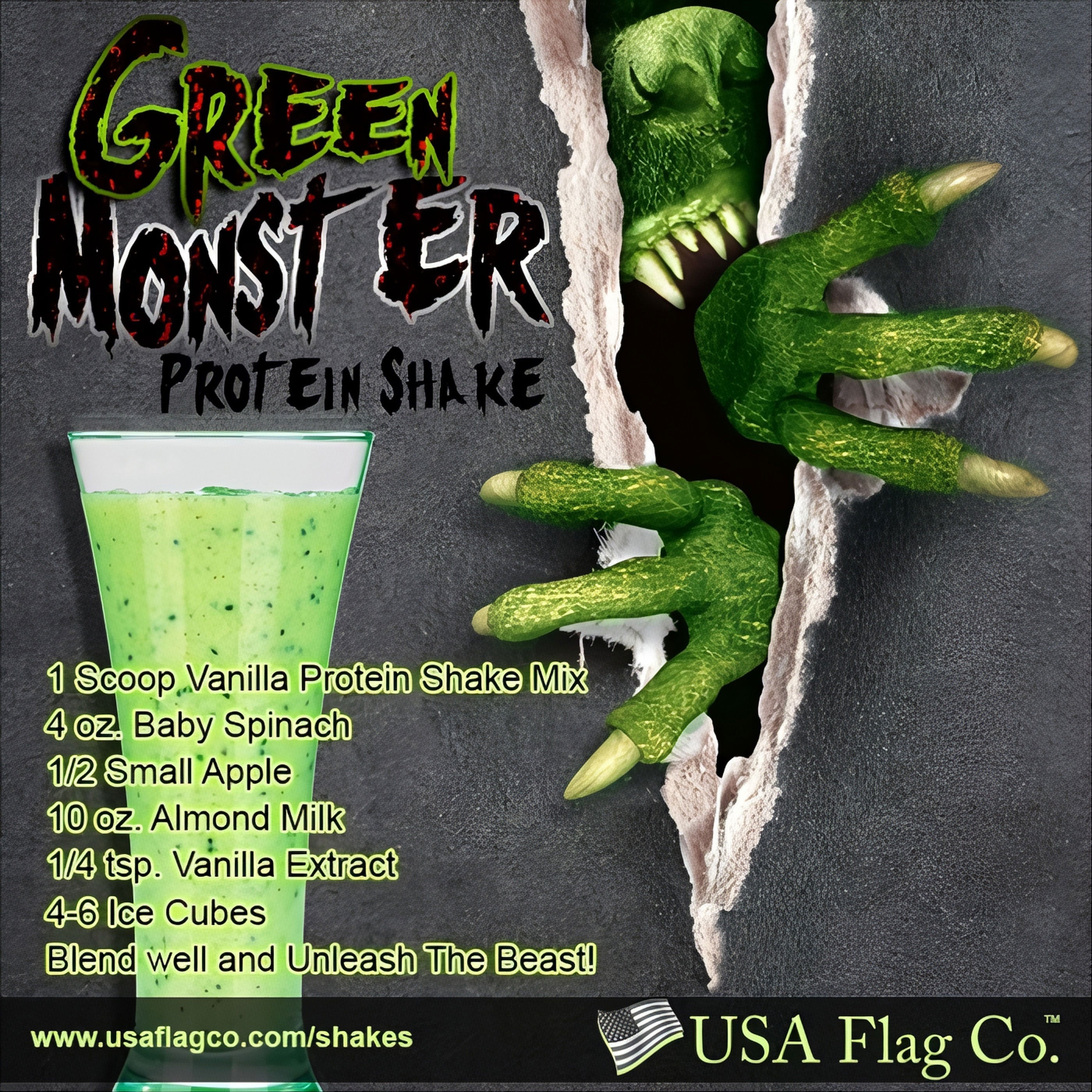 Unleash Your Inner Beast with the Green Monster Protein Shake! – USA ...