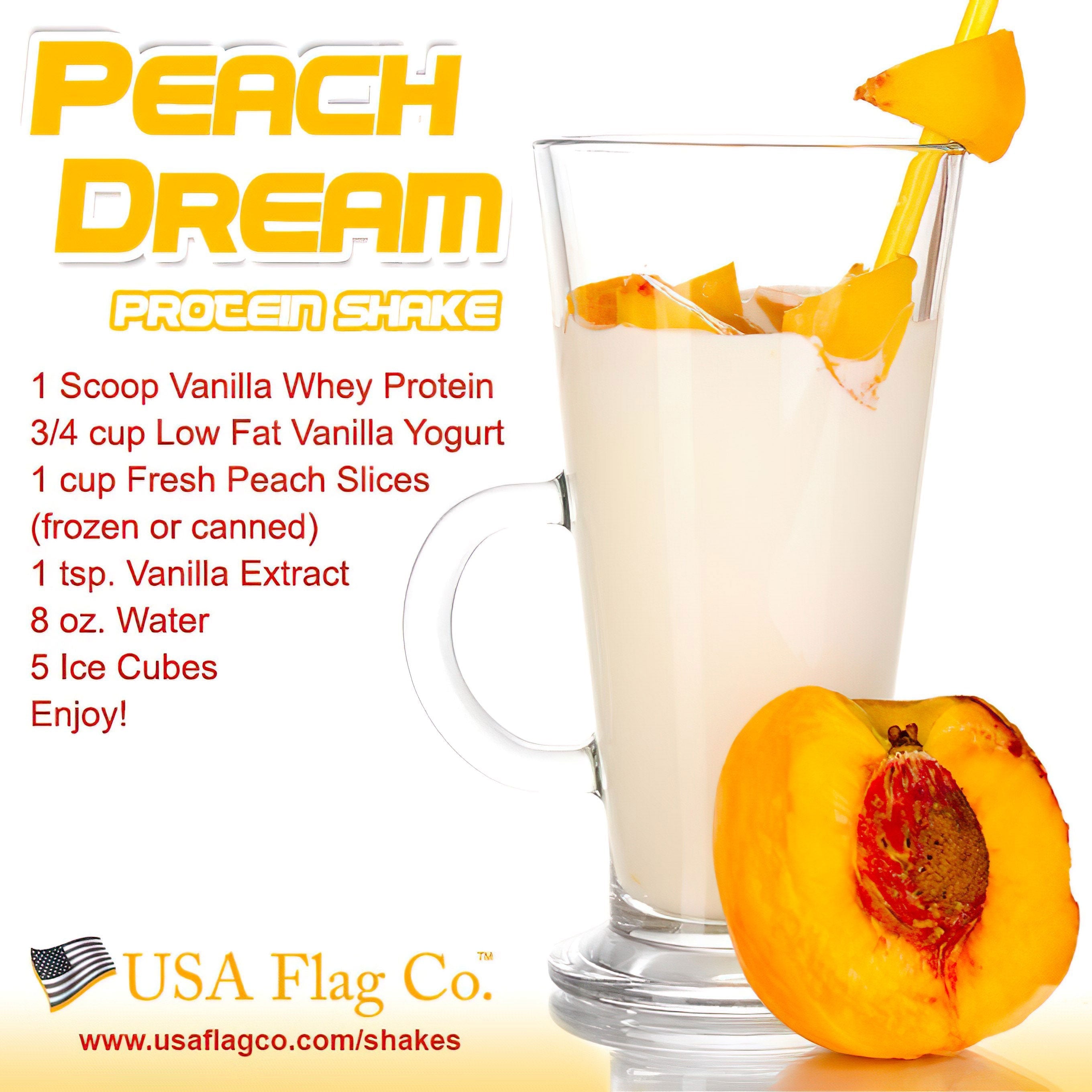 Peach Dream Protein Shake Recipe: A Dreamy and Delicious Blend – USA ...