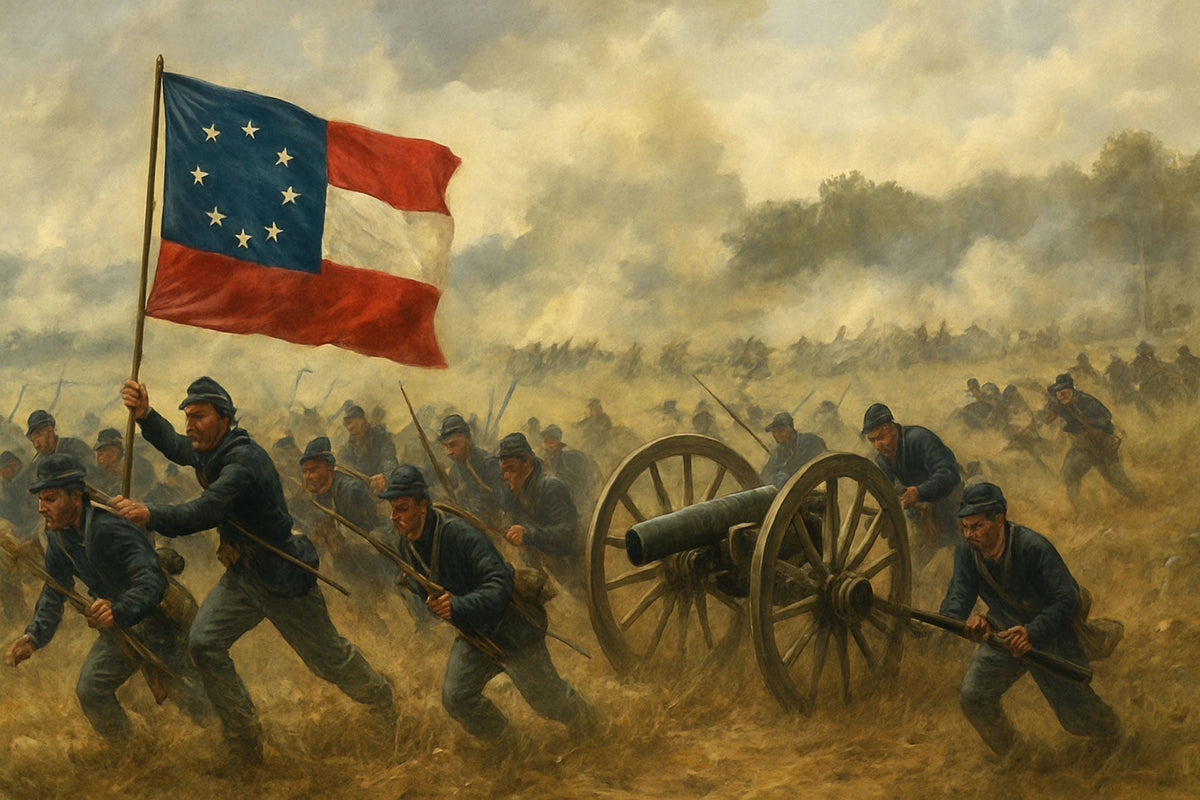Stars and Bars Flag (1861): History of the First Confederate Standard ...