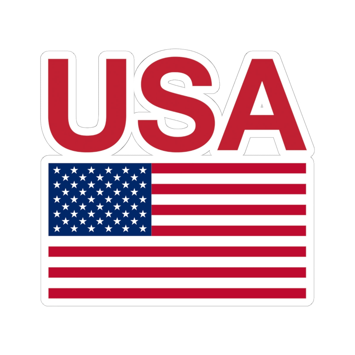 Old Glory Red USA Flag Sticker | USA Flag Co.