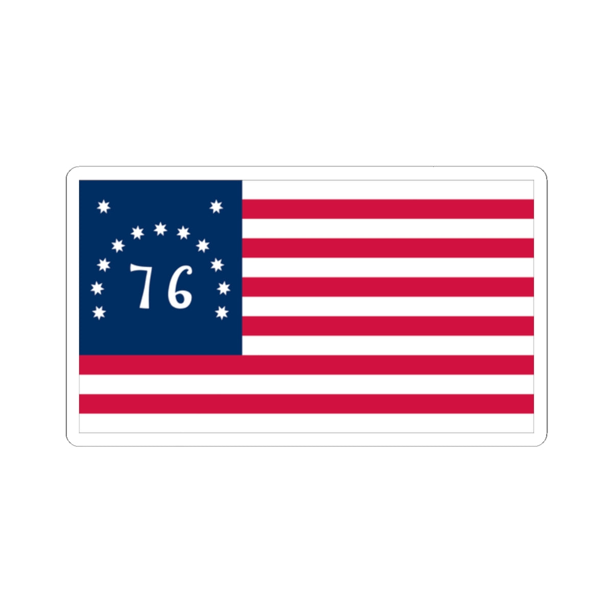 Bennington Flag Sticker | 76 Flag Design | USA Flag Co.