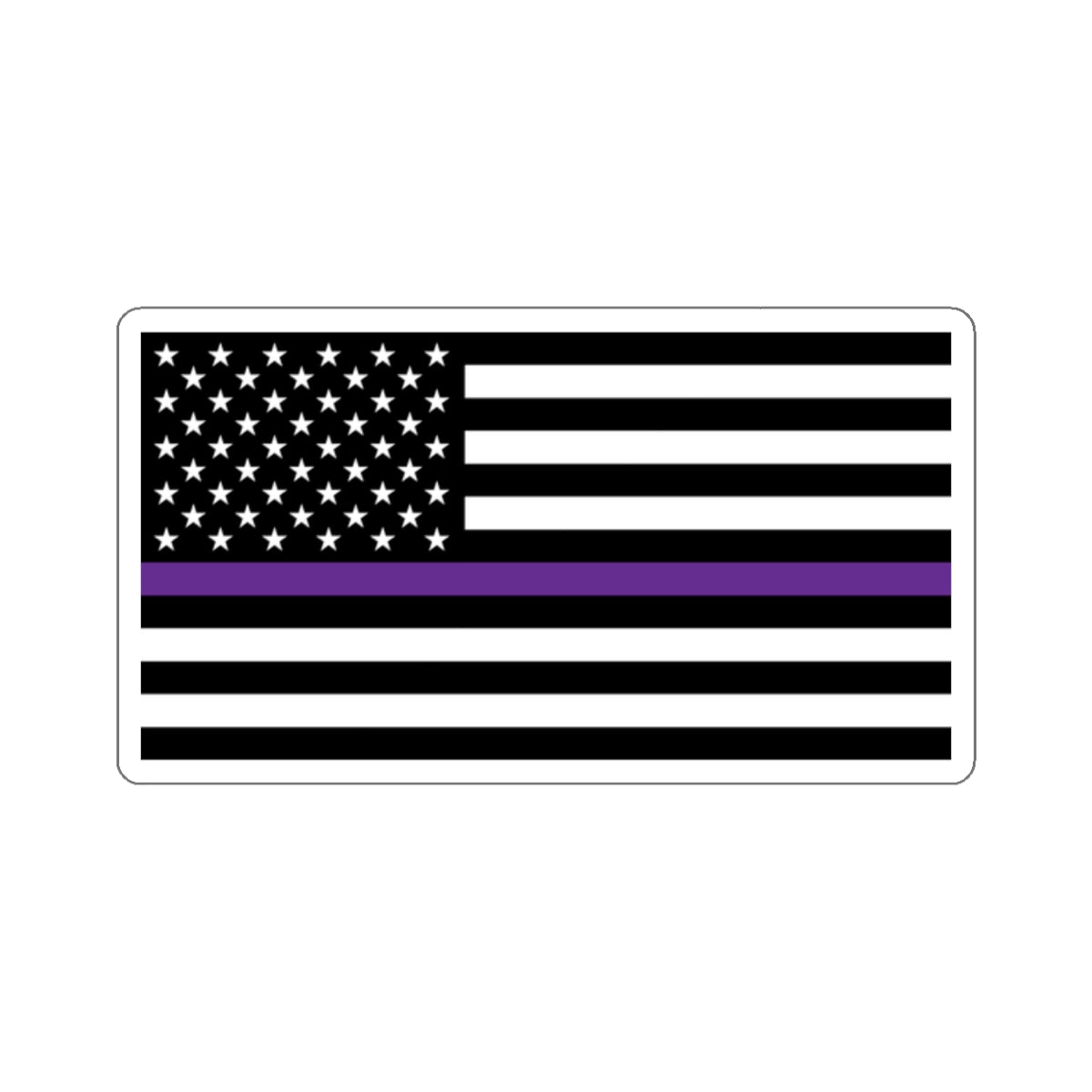 Thin Purple Line Flag Sticker – USA Flag Co.