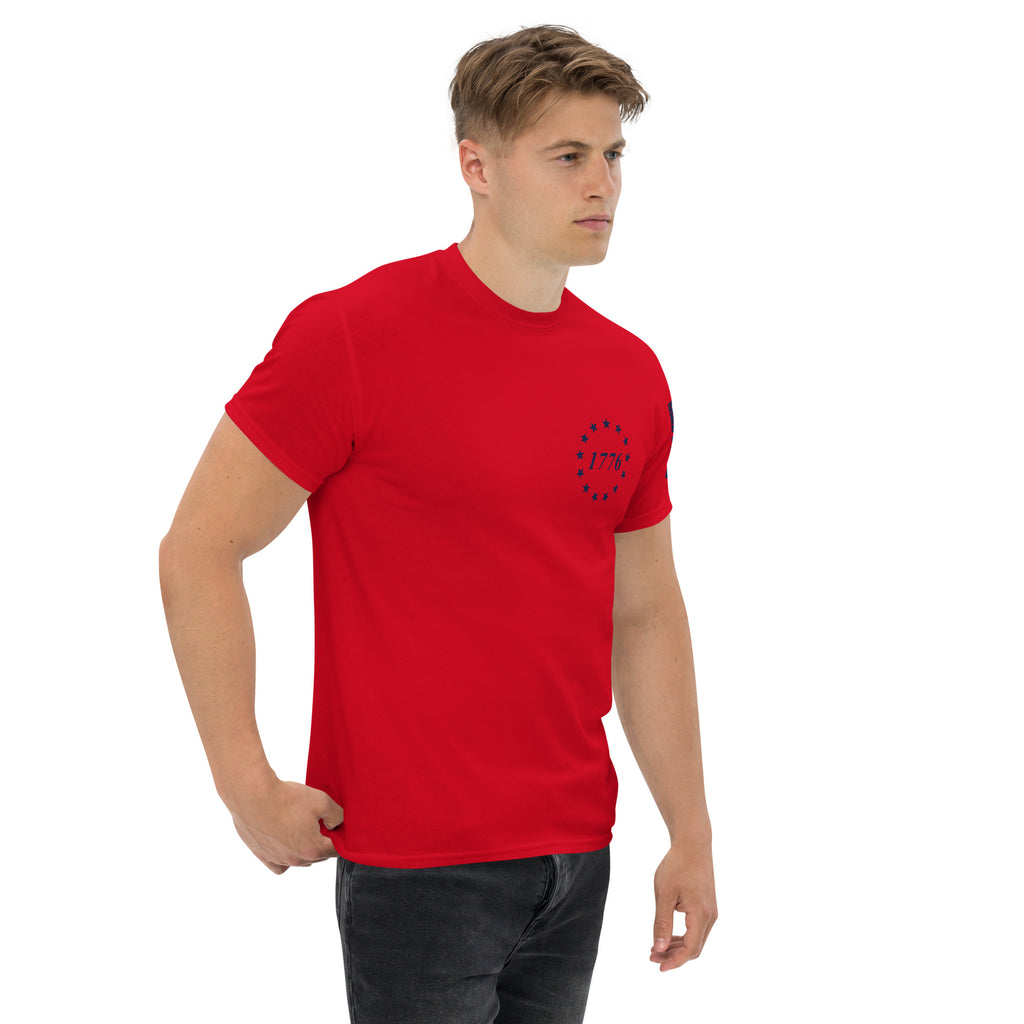 USA Flag Blue College Font T-Shirts | Unisex Tees | Gildan 5000 – USA ...