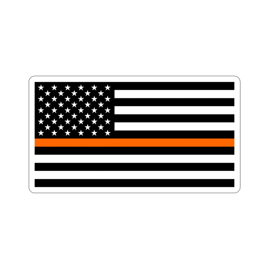 Thin Orange Line Flag Sticker – USA Flag Co.