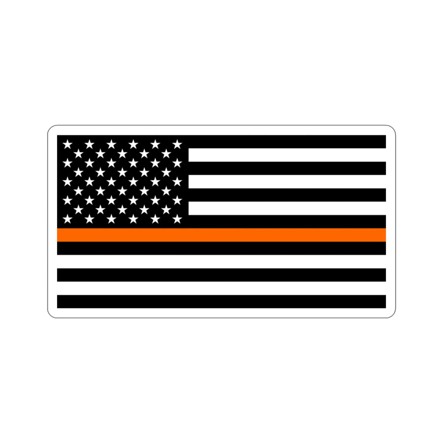 Thin Orange Line Flag Sticker – USA Flag Co.