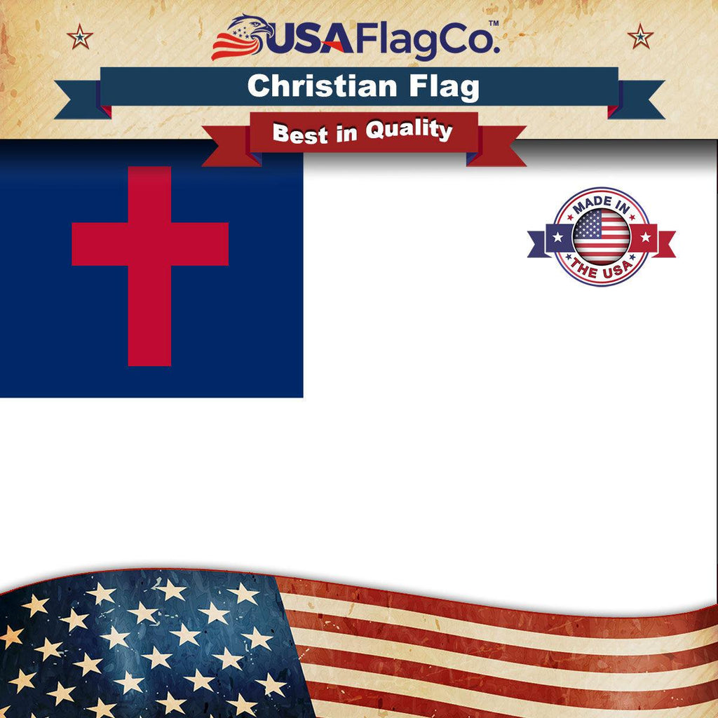 Christian Flag - Outdoor Flags (Made in the USA) by USA Flag Co.