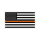Thin Orange Line Flag Sticker – USA Flag Co.
