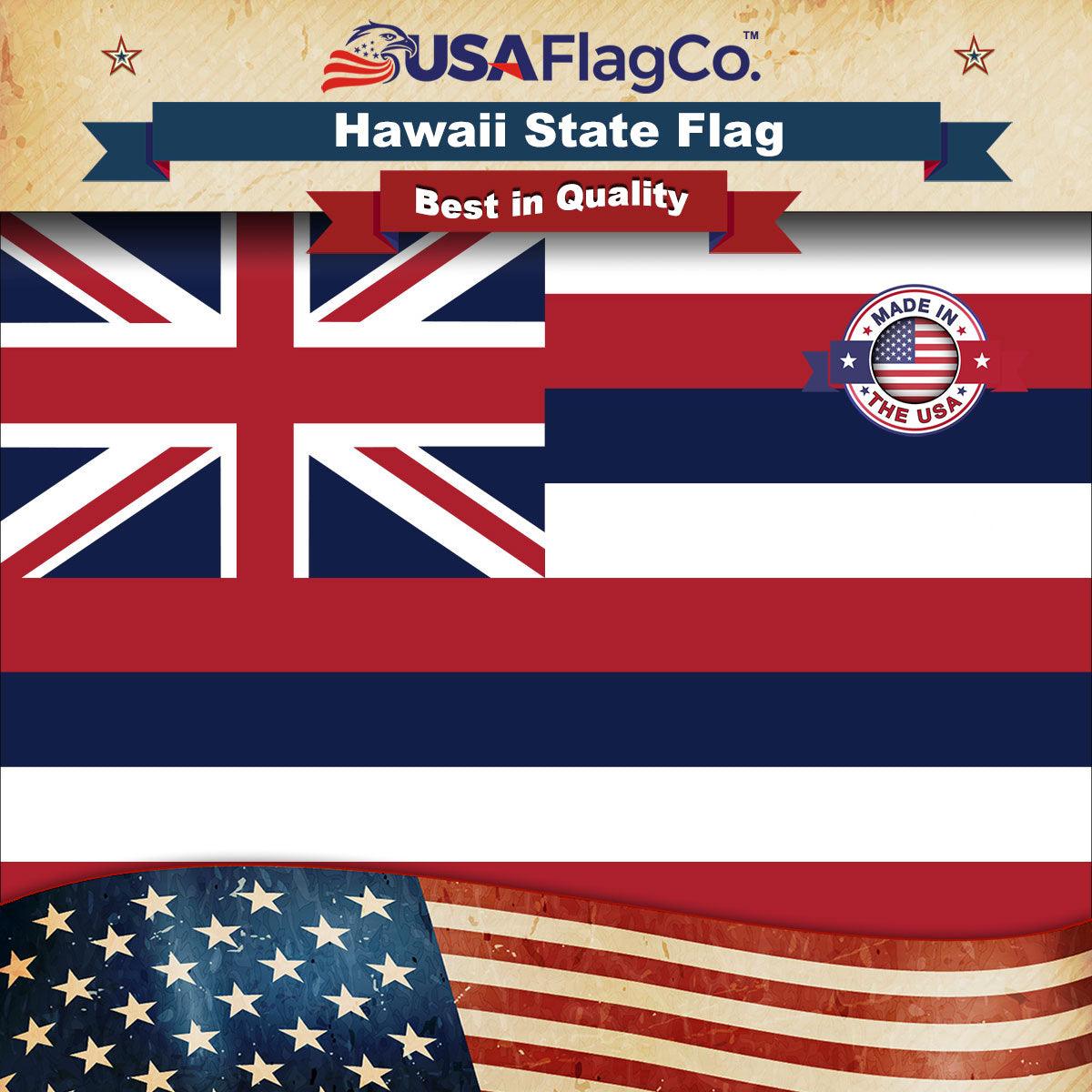 Hawaii Flag - Outdoor State Flags (Made in the USA) by USA Flag Co.