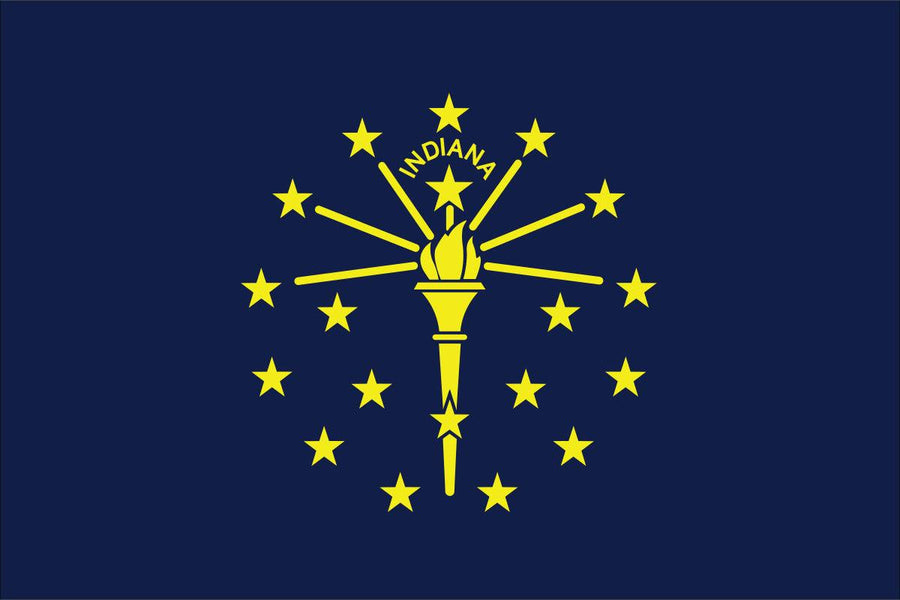 Indiana Flag - Outdoor State Flags (Made in the USA) by USA Flag Co.
