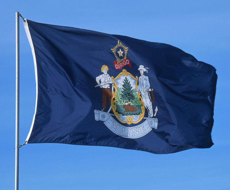 Maine Flag - Outdoor State Flags (Made in the USA) by USA Flag Co.