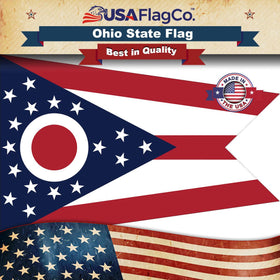 Ohio Flag - Outdoor State Flags (Made in the USA) by USA Flag Co.