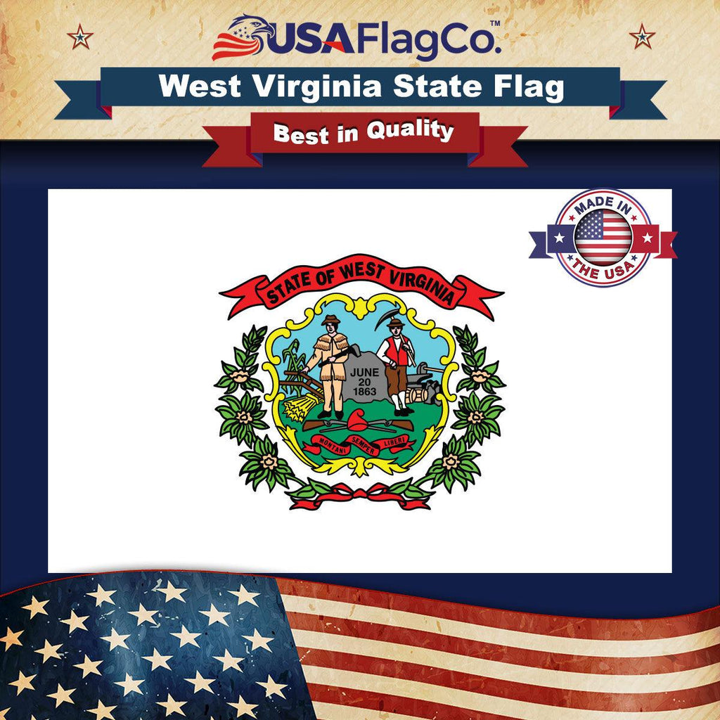 West Virginia State Flag | Made in USA | Heavy Duty Nylon – USA Flag Co.